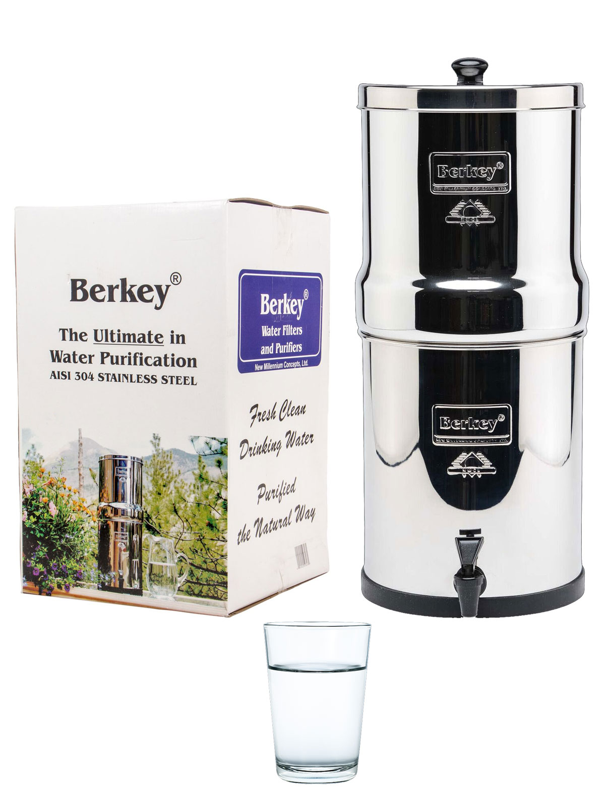 Go Berkey waterfilter set met Black Berkey primer